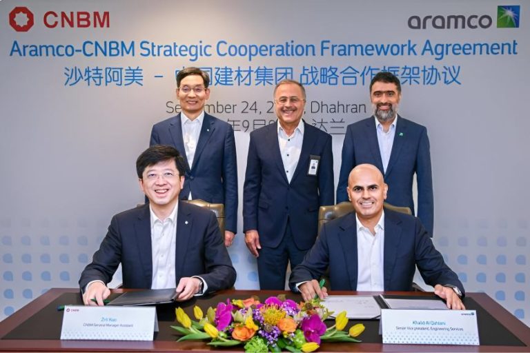 Aramco and China’s CNBM to explore advancements in building materials