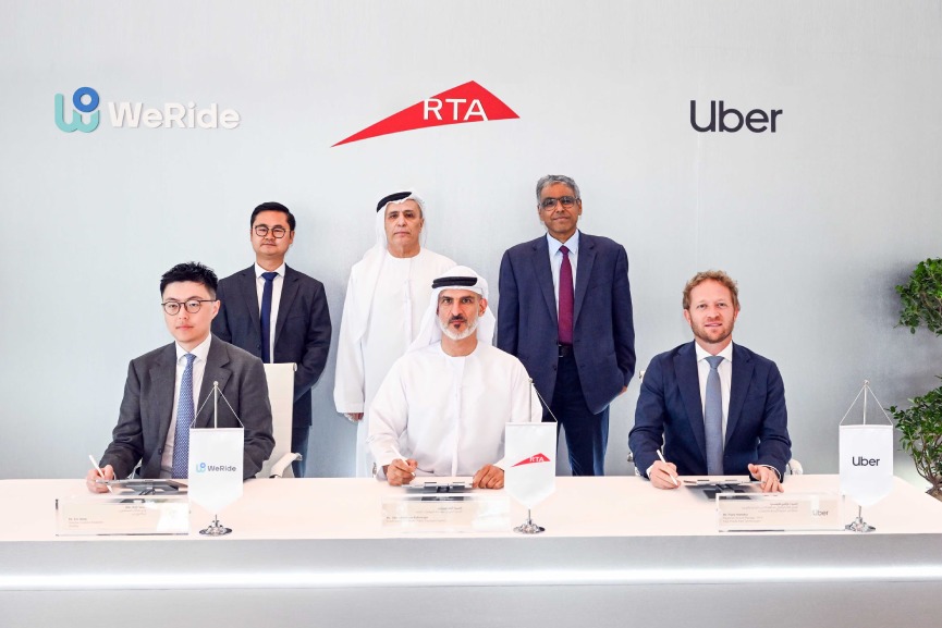 Dubai RTA strikes MoU with Uber Technologies and WeRide