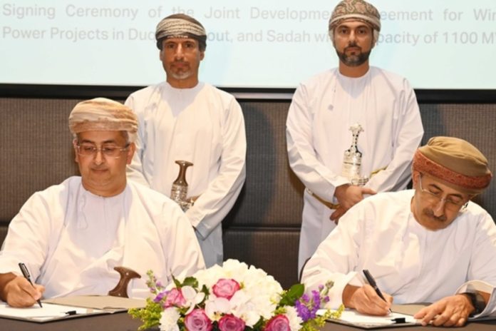 OQAE, Naqaa sign deal to build 1,100 MW wind power projects