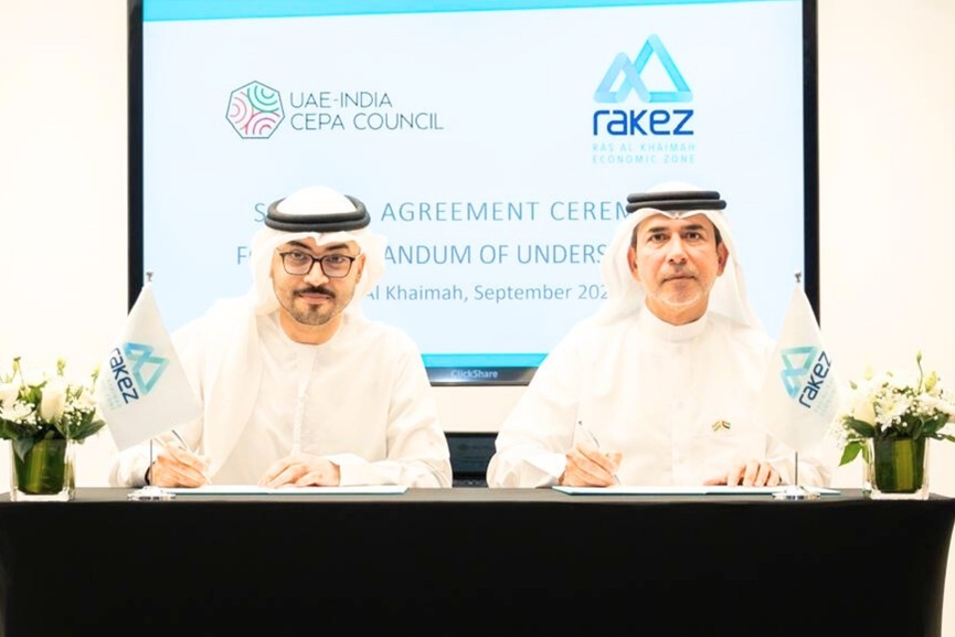 RAKEZ, UAE-India CEPA Council sign MoU on UAE-India startup series