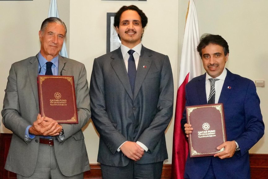 Qatar Fund signs several development agreements at UNGA80