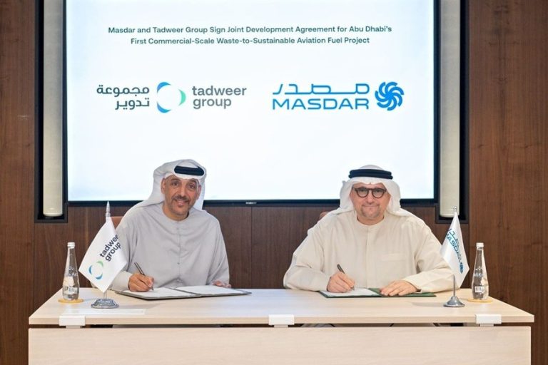 Masdar, Tadweer to build Abu Dhabi's 1st commercial waste to SAF plant