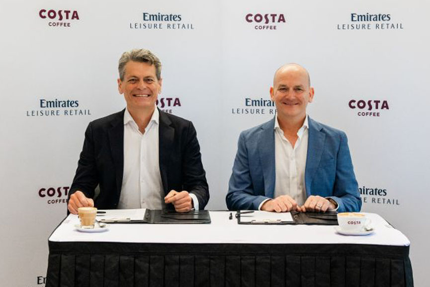 Costa Coffee and Emirates Leisure Retail extend partnership